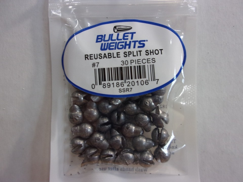 BULLET WEIGHTS Removable Split Shot choose your size! NIP | eBay