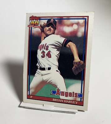 1991 Topps #153 Bryan Harvey California Angels Baseball Card | eBay