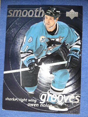 1997-98 Upper Deck Smooth Grooves Owen Nolan #SG24 FOIL INSERT | eBay