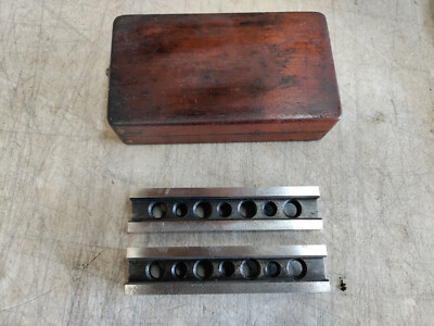 Vintage Pair Of Machinist Milling Lathe T Slot Set Up Blocks .95" x 1. ...