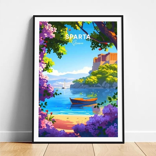 Sparta travel print - Greece travel poster, Sparta poster | eBay