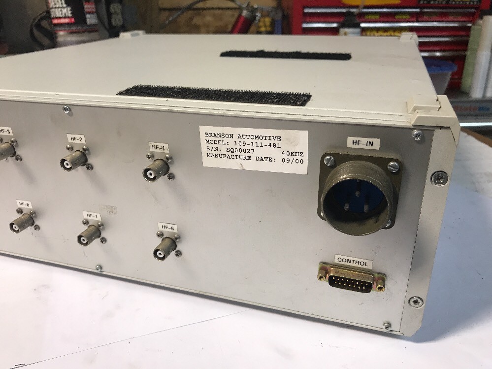 Branson Ultrasonic Welding Sequencer 109-111-481 8-Channel 40KHz FAST ...