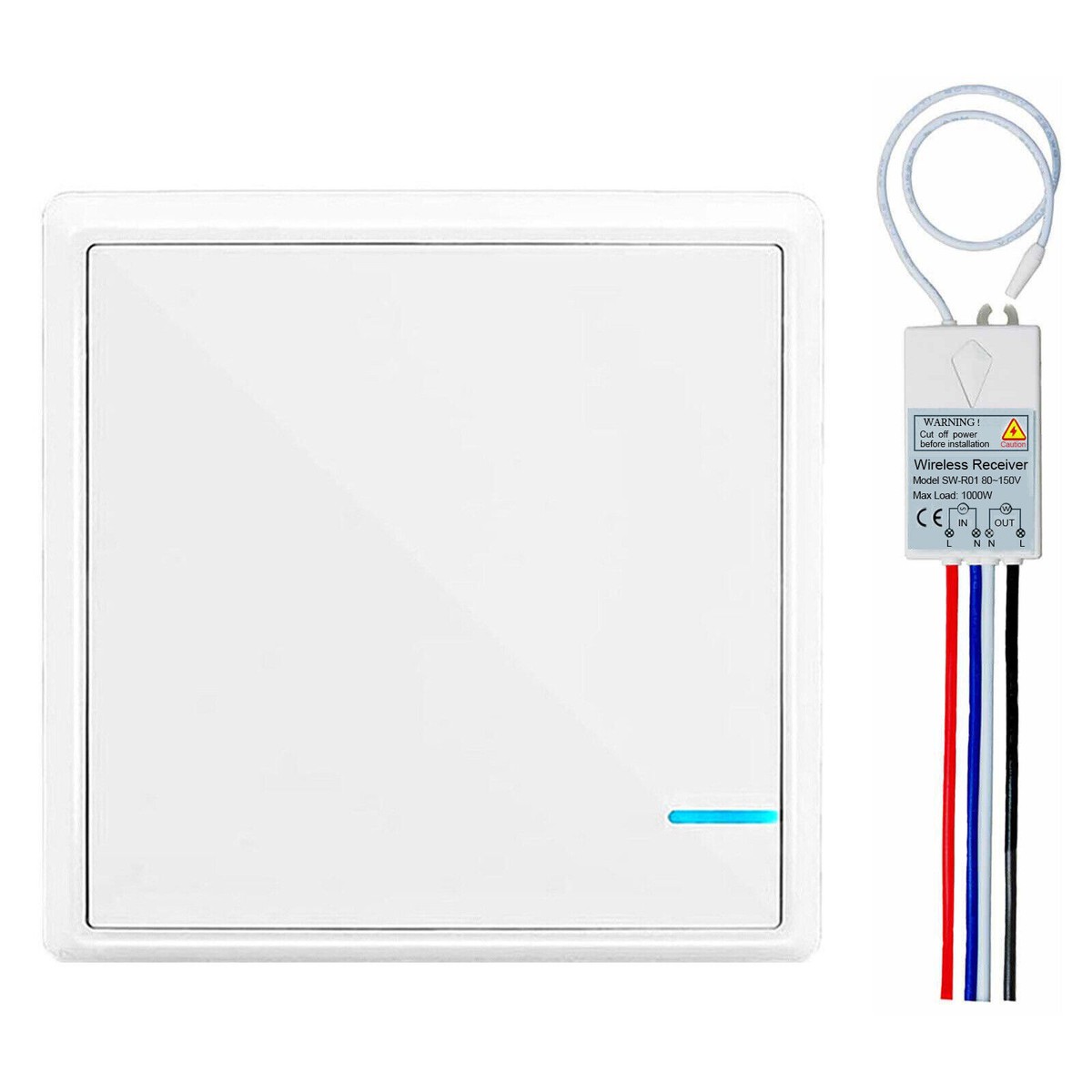 Remote Light Switch And Receiver QwikSwitch 2 Button Wireless Light