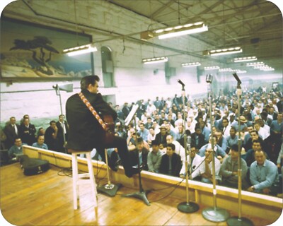 John Cash at Folsom Prison Mouse Pad 7 3/4 x 9" Vintage Photo Art ...