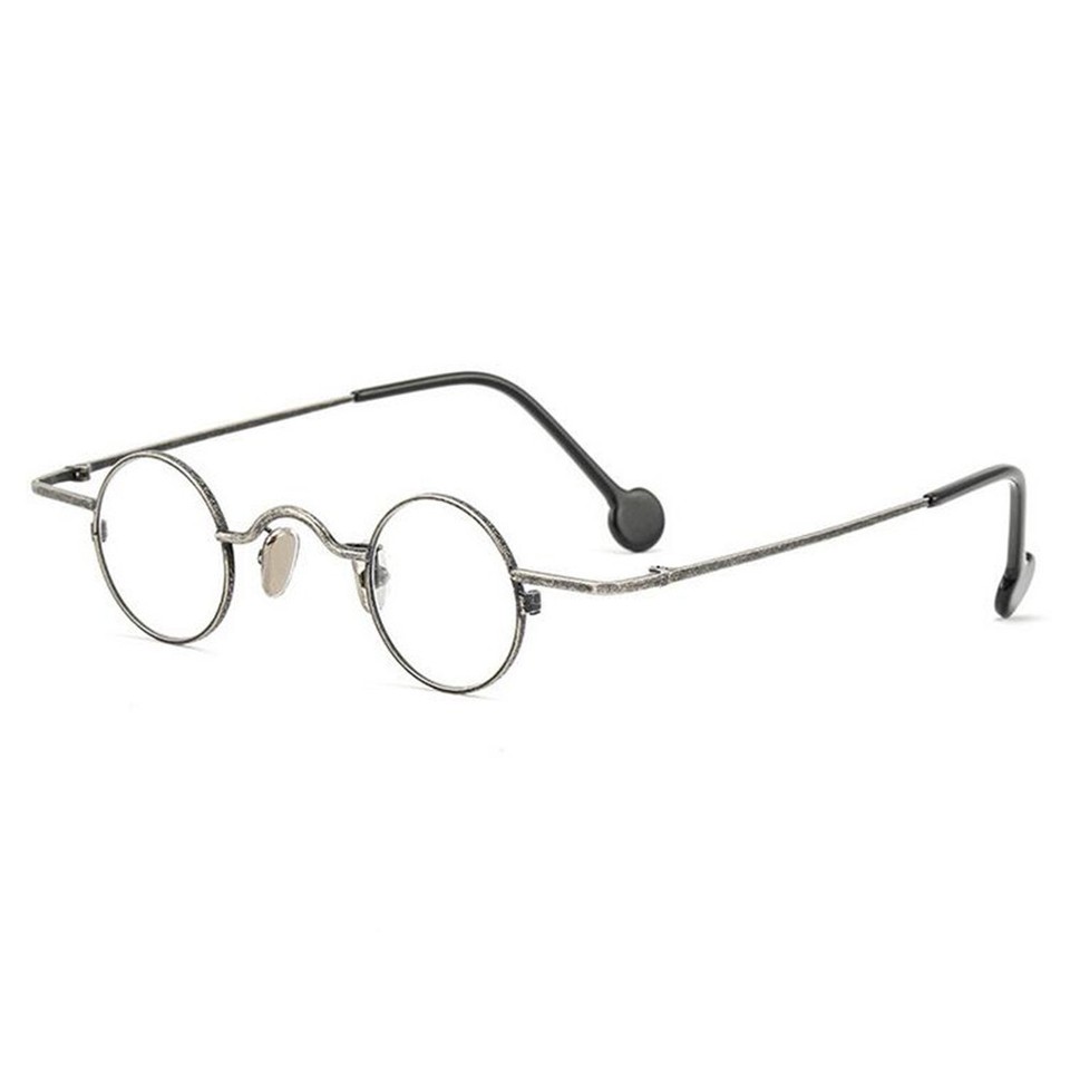 Small Round Retro Reading Glasses Metal Glasses Frame Rx-able Mens ...