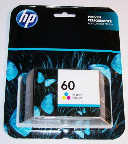 HP CC643WN 60 Ink Printer Cartridge, for Deskjet D2545/F2430, Tri-Color ...