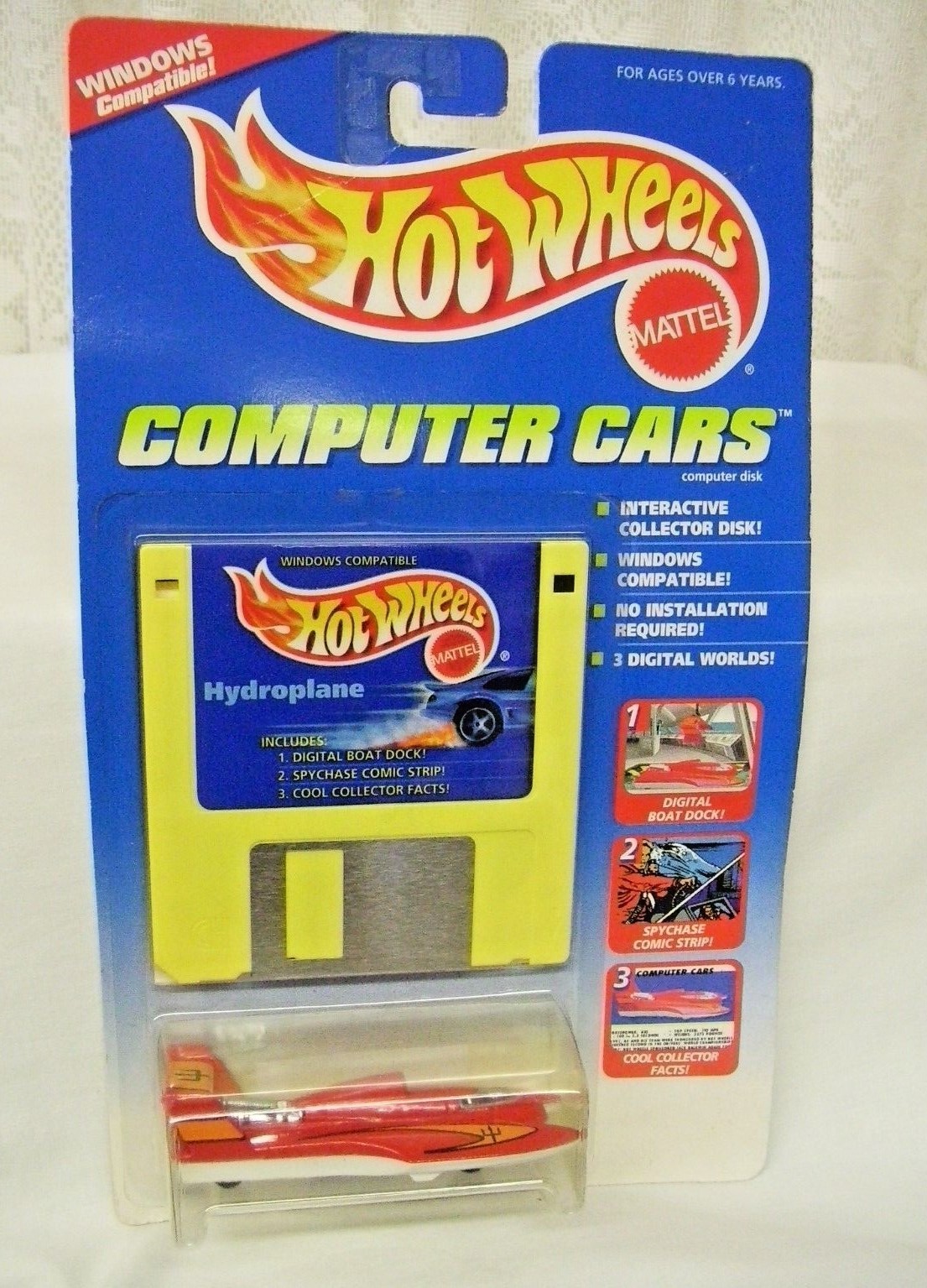 Hot Wheels Computer Cars Hydroplane 1995 Mattel with Computer Disk | eBay