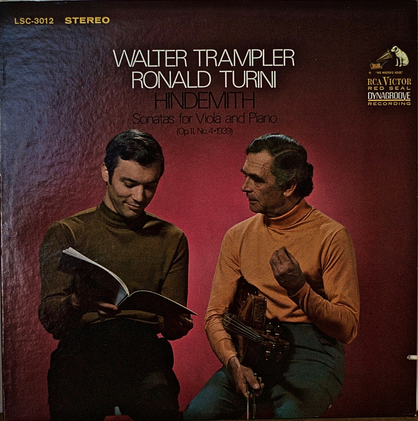 HINDEMITH: Sonatas for Viola and Piano-M197?LP Walter Trampler/Ronald ...