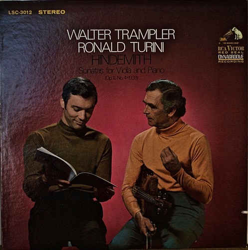 HINDEMITH: Sonatas for Viola and Piano-M197?LP Walter Trampler/Ronald ...
