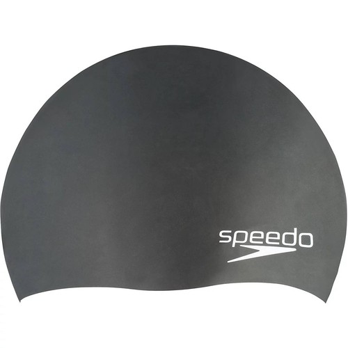 Speedo Kids' Jr Elastomeric Solid Black Silicone Swim Cap NEW | eBay