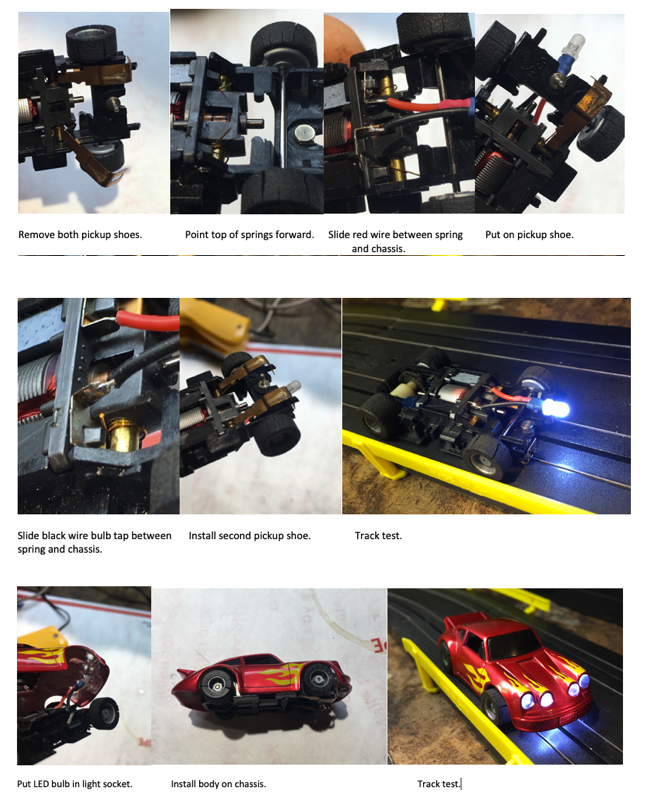 1 BRIGHT WHITE LED LIGHT 1" SHORT LEADS ON BULB TAPS TYCO 440x2 SLOT ...