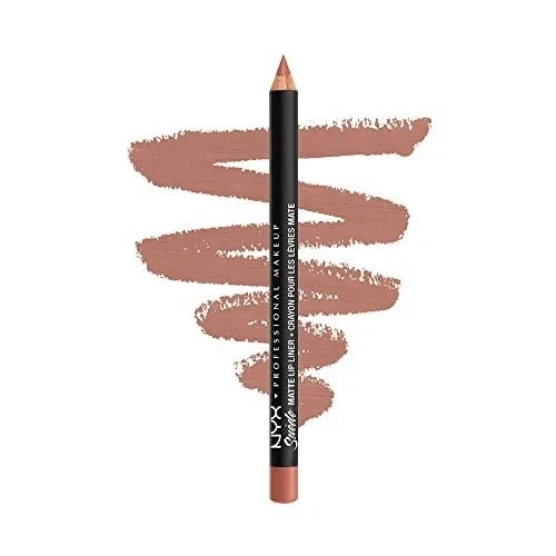 NYX PROFESSIONAL MAKEUP Suede Matte Lip Liner, Vegan Formula - Dainty ...