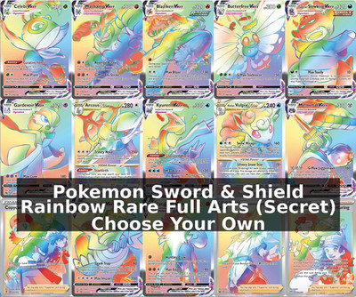 Pokemon Trading Card Sword & Shield Rainbow (Secret): Choose Your Card ...
