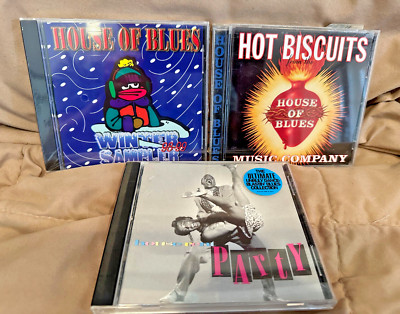 Lot of 3 blues CDs: Hot Biscuits, Winter Sampler & House Rent Party ...
