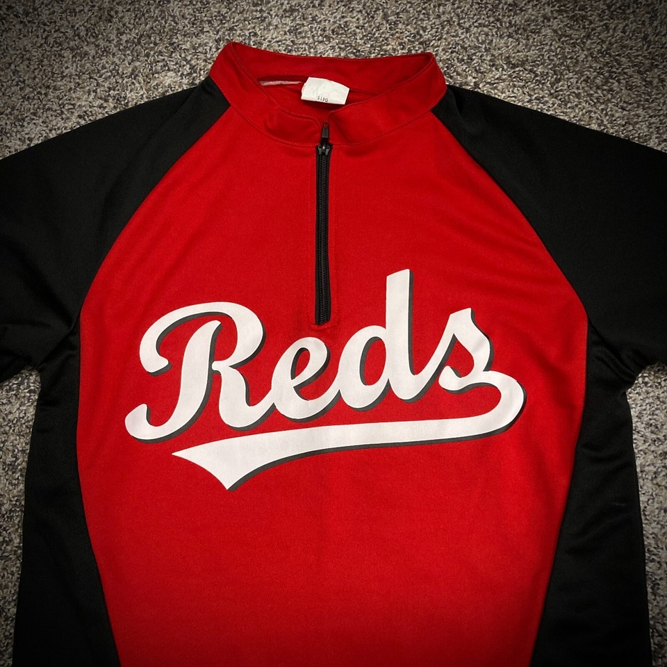 CINCINNATI REDS POLYESTER T-SHIRT sga script cycling jersey? activewear ...