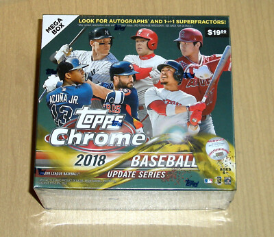 2018 Topps Chrome Update serie baseball sealed mega box Acuna Soto ...