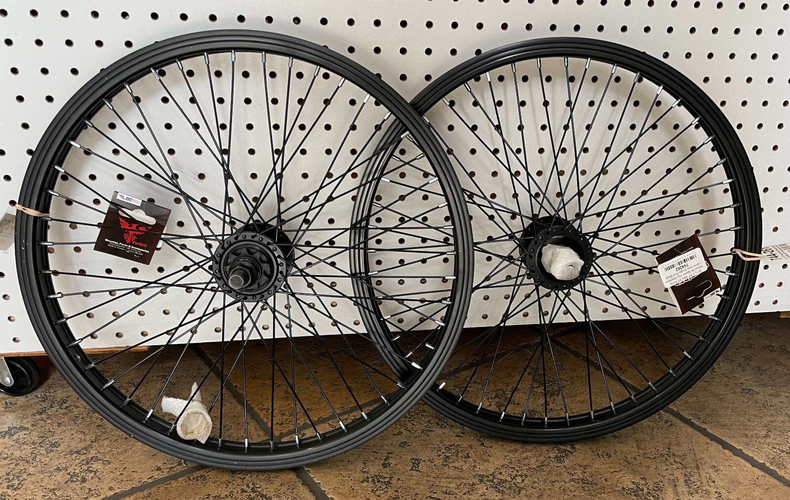 BMX 20" x 1.75 Front & Rear Bicycle SHUNFENG Wheels w 9T cog 14mm axle ...