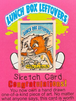 SSFC LUNCH BOX LEFTOVERS Sketch Card Gremlins Gizmo 2024 Mike LaPeruta ...