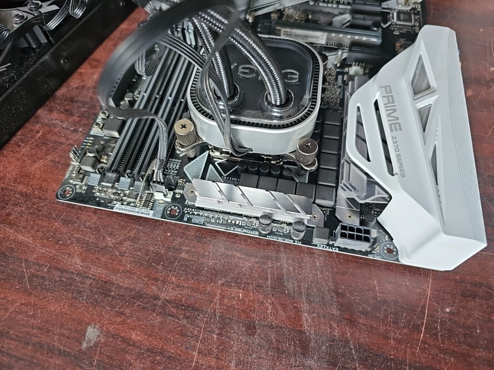 COMBO: ASUS Prime Z370-A Motherboard, I/O plate + EVGA 400-HY-CL24-V1 ...