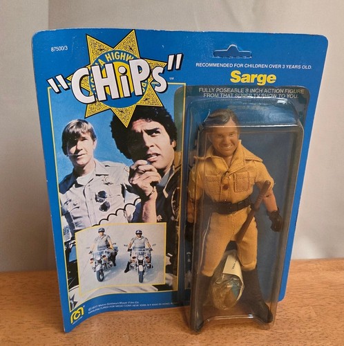 New Mego Chips Sarge 8 Inch Action Figure Doll Sealed MOC 1977 Punch ...