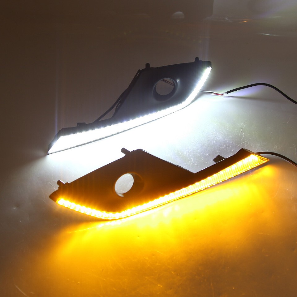 For 2016-21 Mazda CX-3 CX3 LED DRL Daytime Running Light Fog Lamp Bezel ...