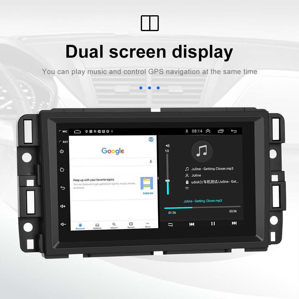 Android 13.0 Car Stereo Radio For GMC Chevrolet Chevy Yukon Sierra ...