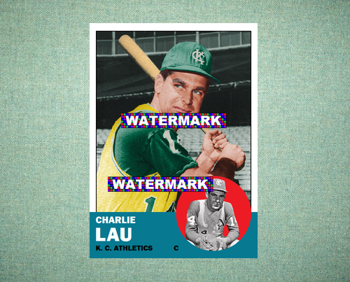 Charlie Lau Kansas City Athletics A's 1963 Style Custom Baseball Art ...