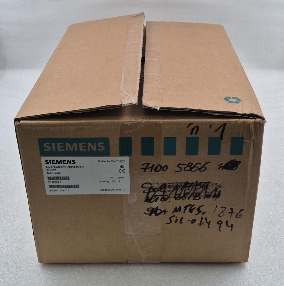 *NEW* SIEMENS SIPROTEC 7SJ82 P1J51554 Overcurrent Protection | eBay