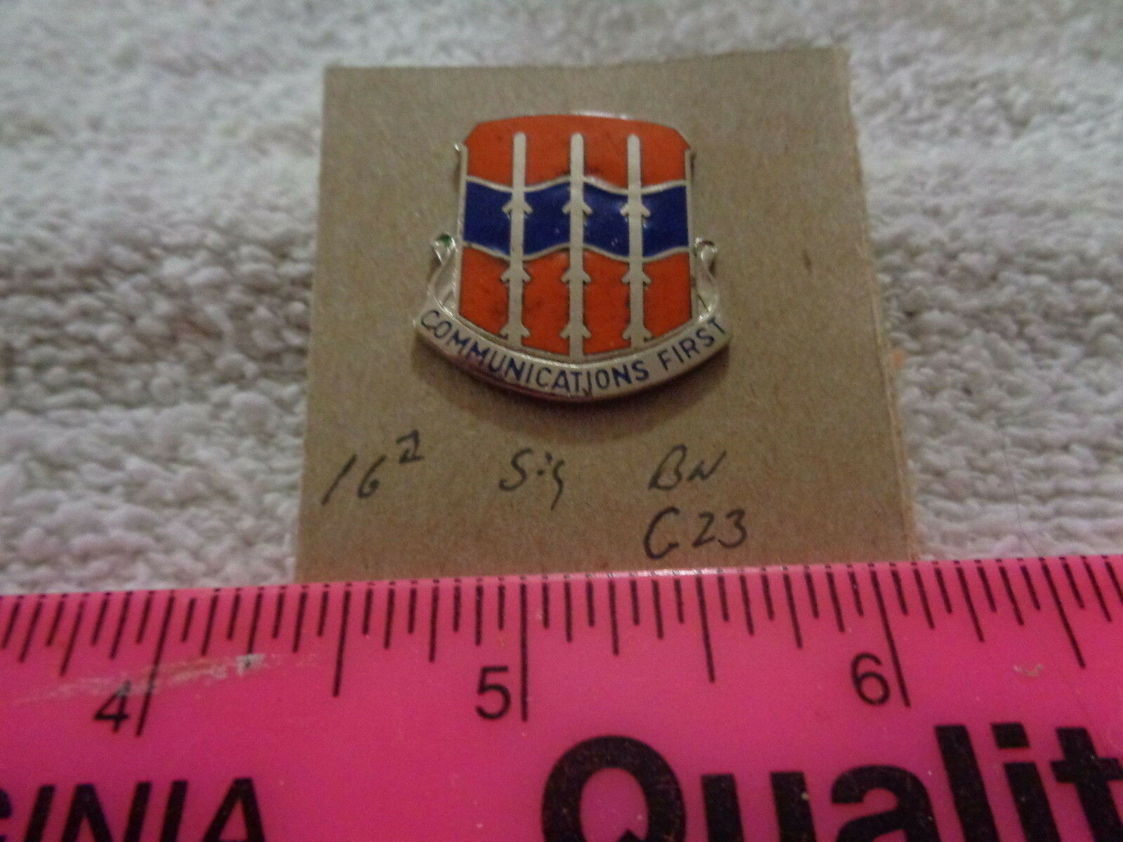 16th Signal Battalion G23 Unit Crest, DI, DUI (DRAW#E6) | eBay