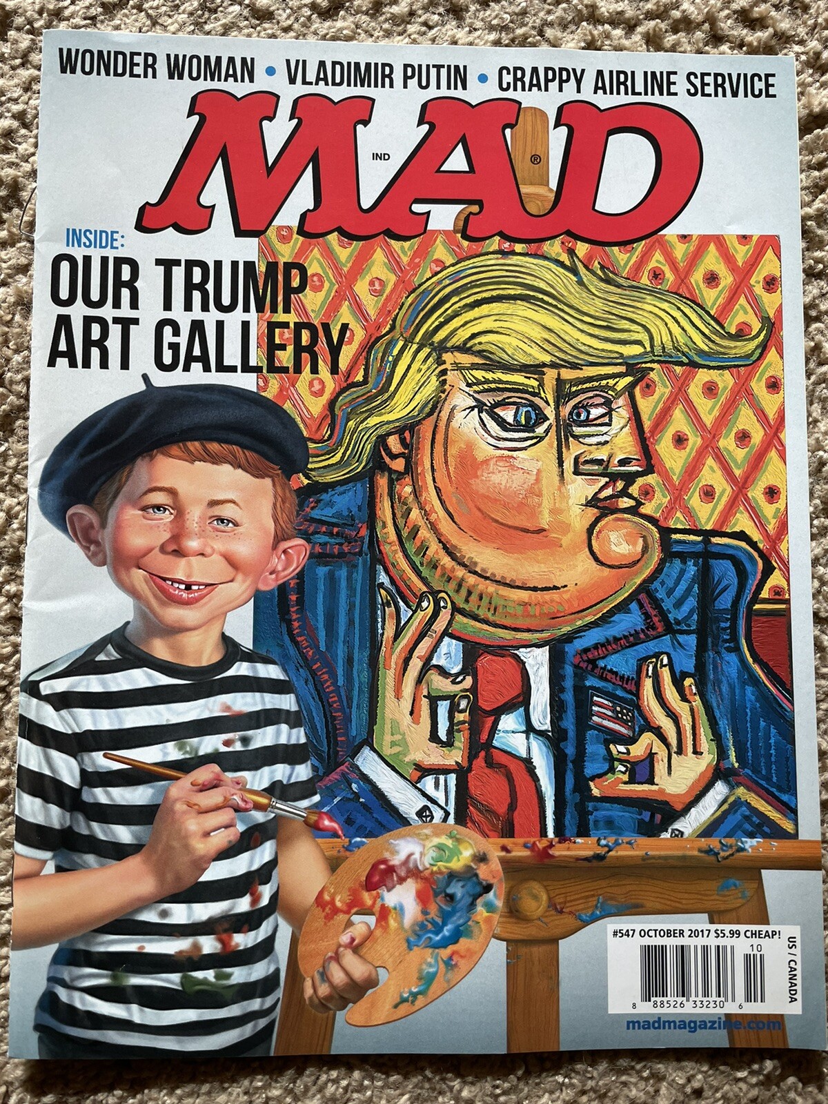 Mad Magazine #547 Donald Trump Art Galley Cover October 2017 New ...