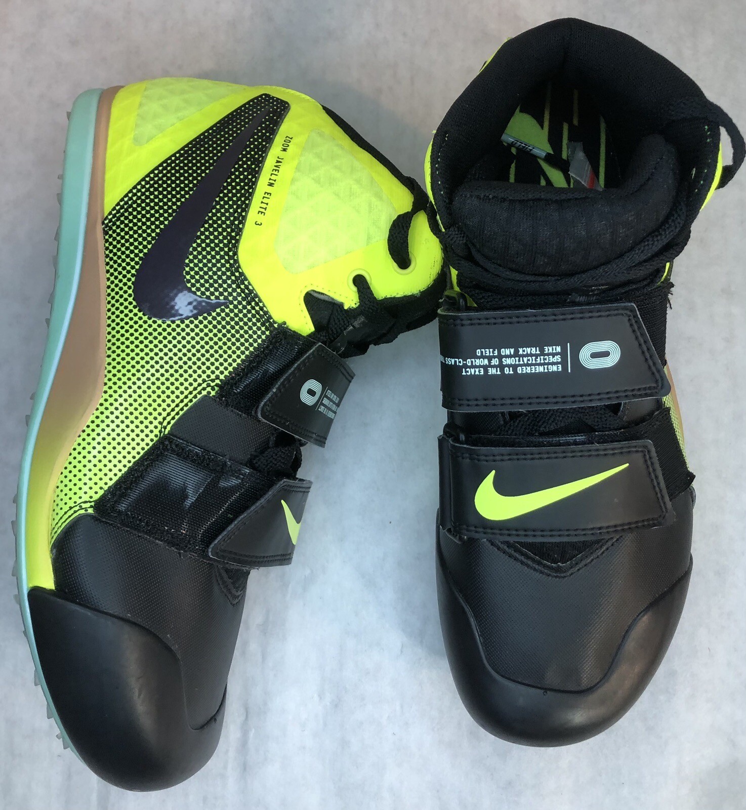 Nike Zoom Javelin Elite 3 DV9193-001 Black Neon Mid Top Track Shoe Mens ...