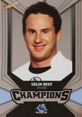 2011 NRL SELECT CHAMPIONS SHARKS COLIN BEST SILVER PARALLEL SP 43 CARD ...
