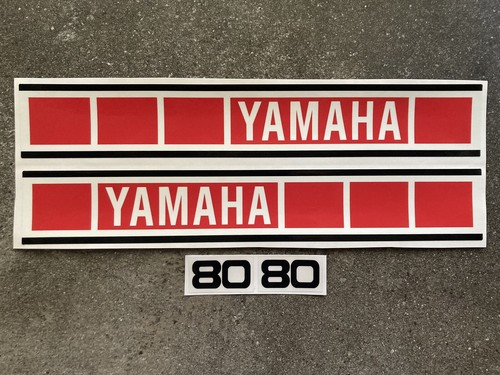 yamaha 1977 YZ80 Decal Set/ Sticker Kit 348mm x 55mm | eBay Australia