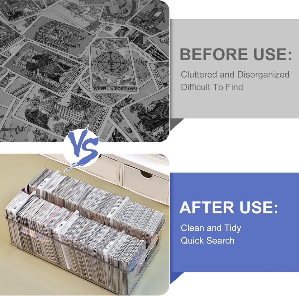 198PCS Trading Card Dividers, Paper Card Dividers, Standard Vertical ...