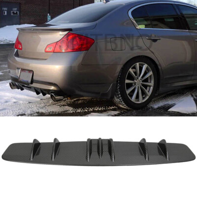 For Infiniti G35 G37 Sedan Rear Diffuser Fin Bumper Lip Splitter ...