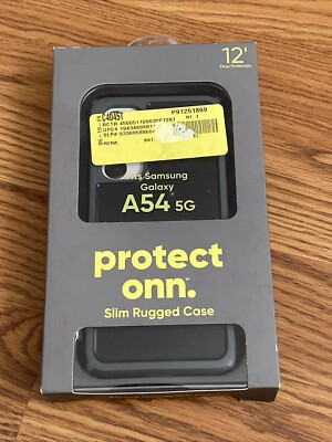 Protect Onn. Slim Rugged Phone Case For Samsung Galaxy A54 5G - Black ...
