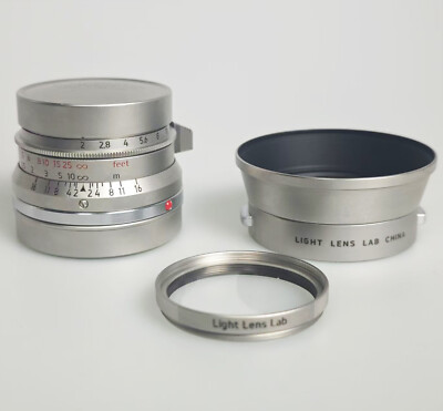 Light lens lab 35mm F2 Stainless Steel lens Leica Summicron M Eight ...
