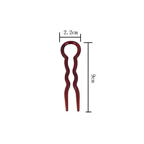 6 Pieces Plastic Hair Pins U Shaped Hair Pins Fast Spiral Hair Braid ...