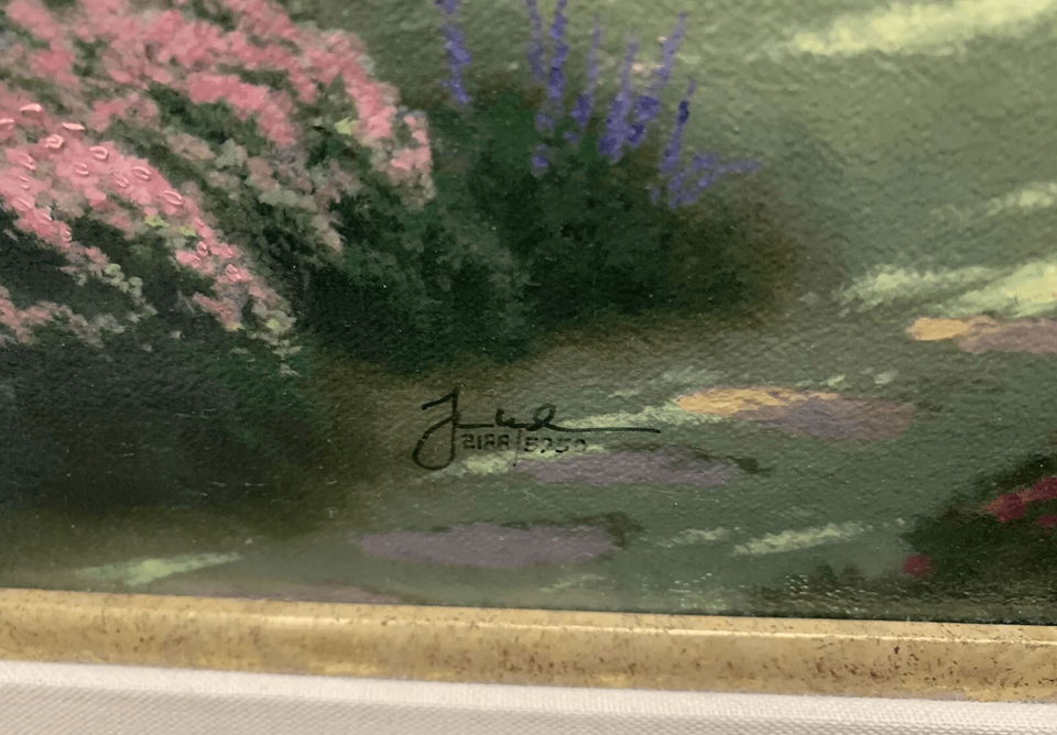 Thomas Kinkade Gardens Beyond Spring Gate GP II 1999 Canvas 2188/5250 ...