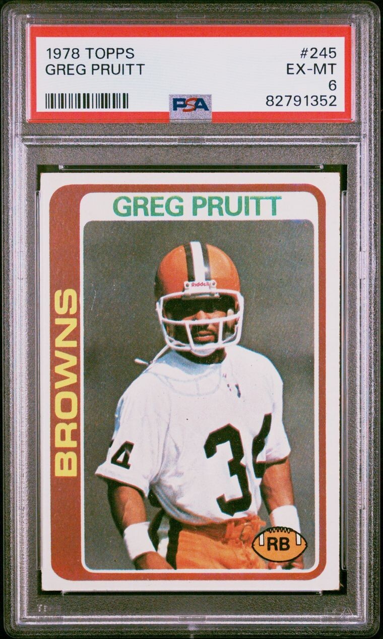 1978 Topps Football Greg Pruitt Card #245 PSA EX-MT 6 | eBay