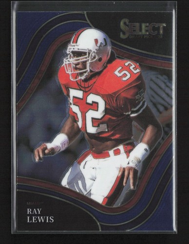 2022 Panini Select Draft Picks Field Level Ray Lewis #151 Miami ...