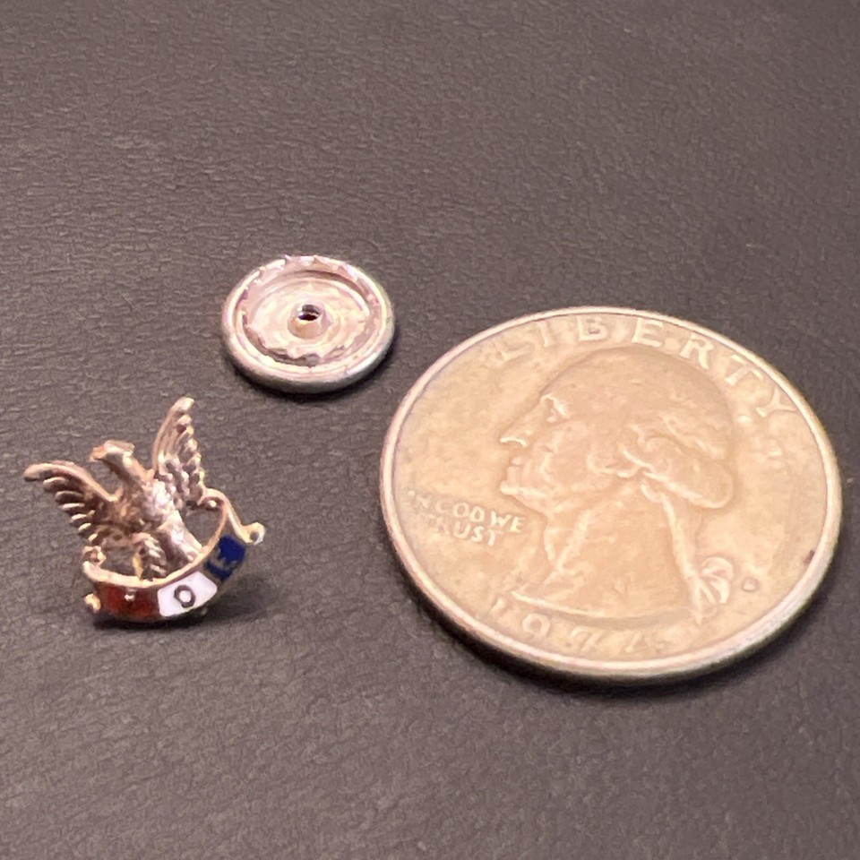 Antique 10k Gold Fraternal Order of Eagles Small Screw Back Lapel Pin ...