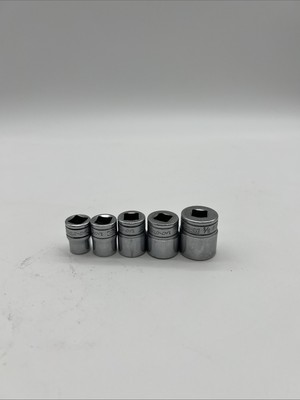 Snap-on 5pc 3/8" Drive 5/16,3/8,7/16,1/2,9/16" SAE 8pt Double Square ...
