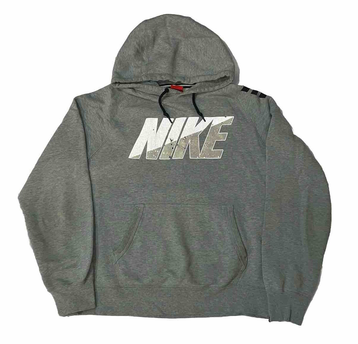 Nike Men's Cement Black/ Gray Reflective Logo Hoodie … - Gem
