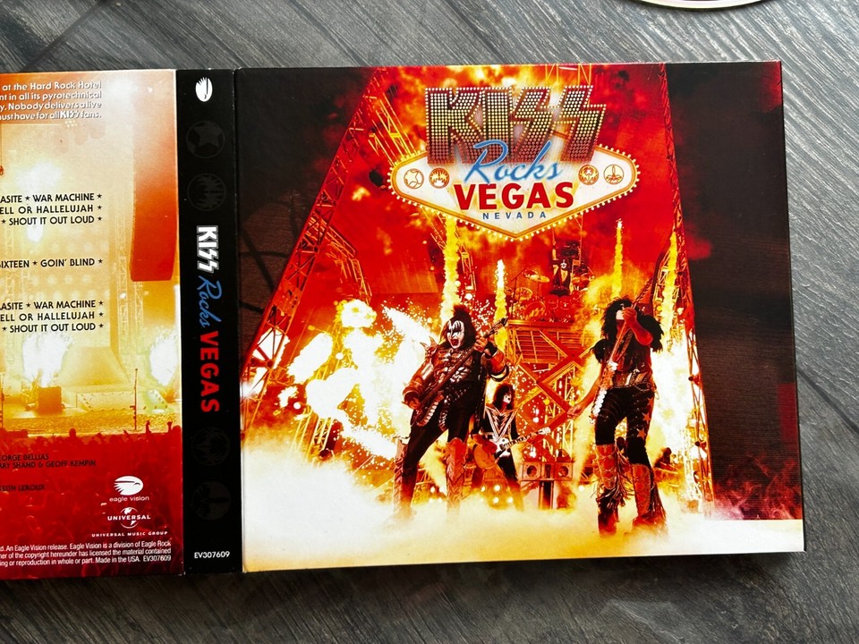 KISS CD Kiss Rocks Vegas Concert Residency DVD Digipak 2016 Gene Paul ...
