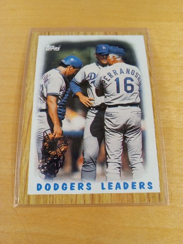 1987 Topps #431 LOS ANGELES DODGERS 1986 Team Leaders Baseball Card ...