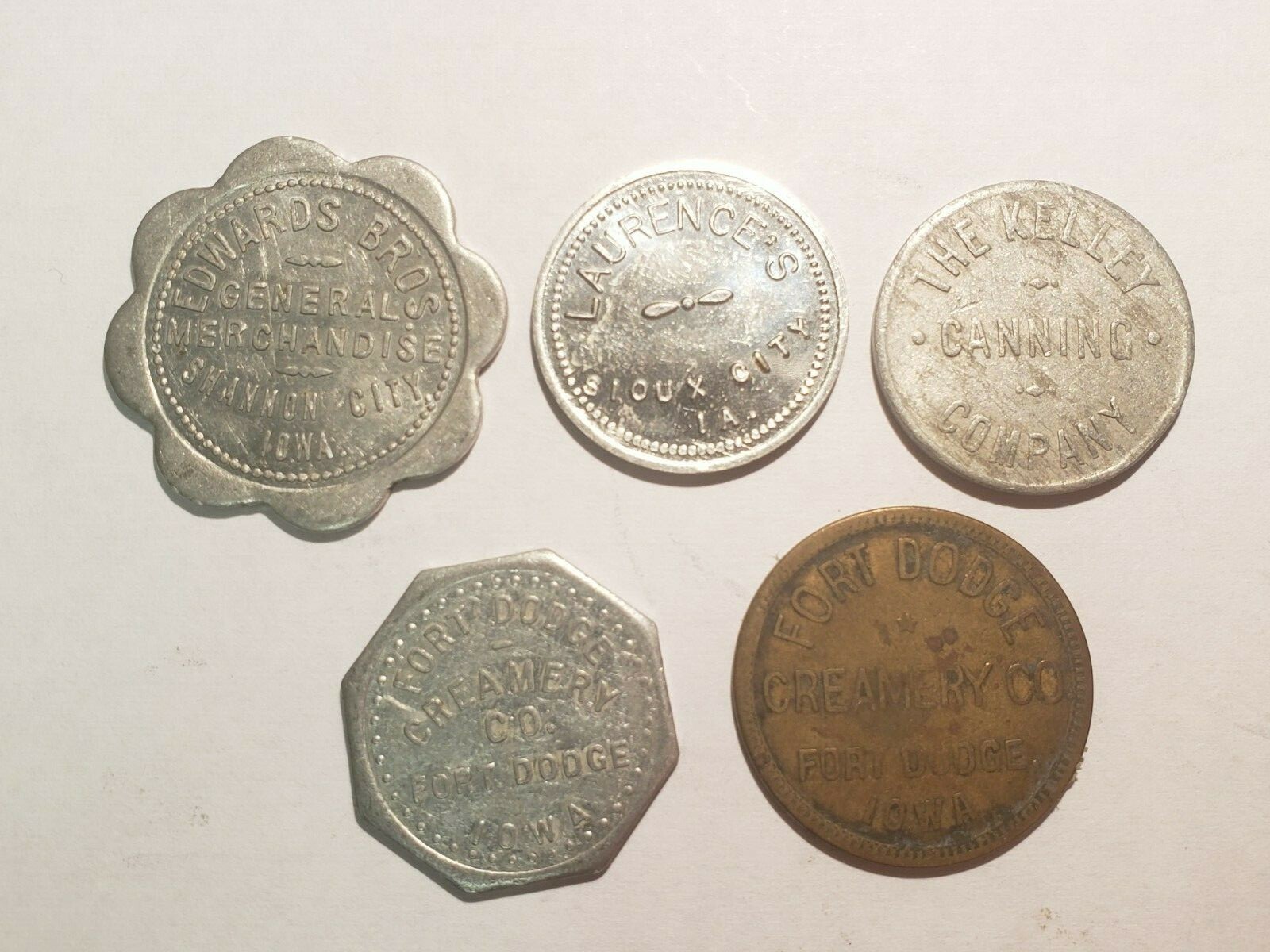 5 IOWA TOKENS, SEE PICTURES L426 | eBay
