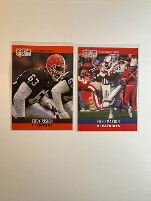 1990 Pro Set CODY RISIEN Cleveland Browns SP Card + Fred Marion | eBay