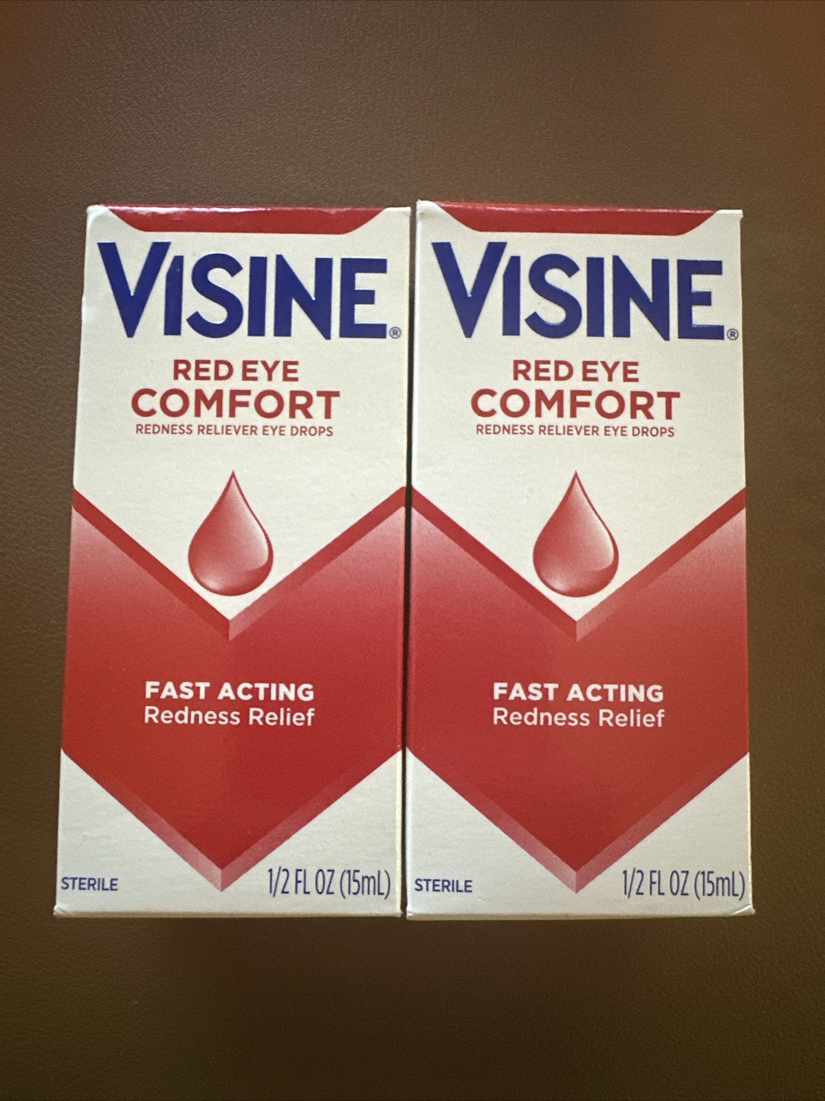 Visine Red Eye Comfort Eye Drops Lubricate (0.5 oz) Lot of 2 Piece | eBay