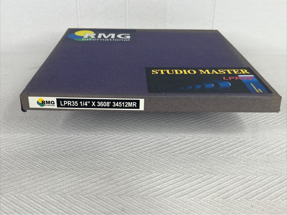 RMG STUDIO MASTER LPR35 1/4" x 3608’ 34512MR Reel to Reel Tape - 10.5" | eBay